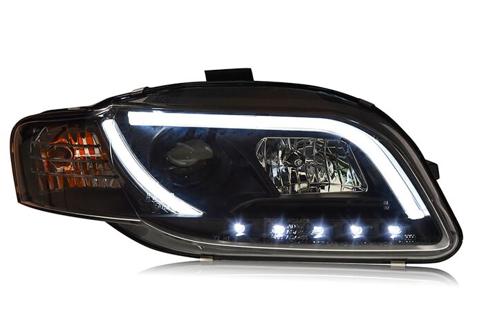 Set Faros Delanteros Audi A4 B7 2005-2008 LED doble haz H7 HID Xenon ...